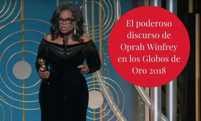 Oprah Winfreyren hitzaldi indartsua 2018ko Urrezko Globoetan