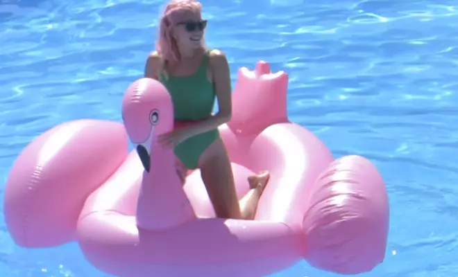 pink flamingo pixie float