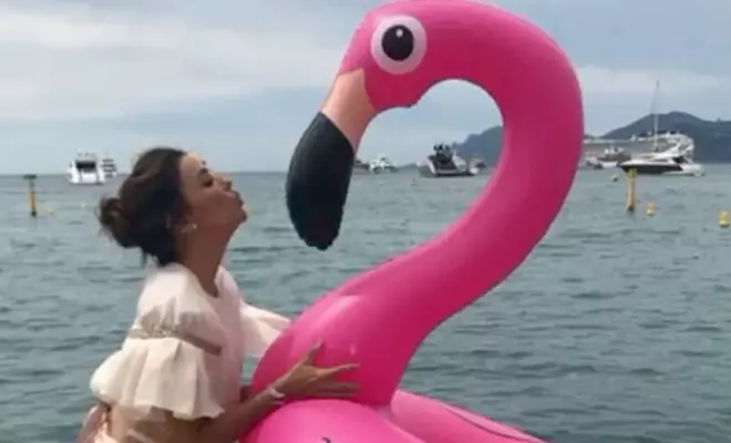 eva pink flamingo float