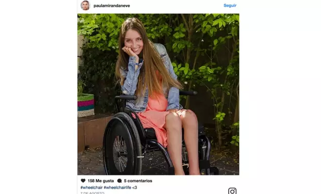 Paula Miranda jẹ ọkan ninu awọn oludije Chilean ni Miss Wheelchair