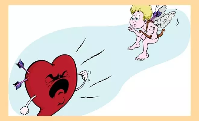 Imatge graciosa de Sant Valentí sobre Cupido