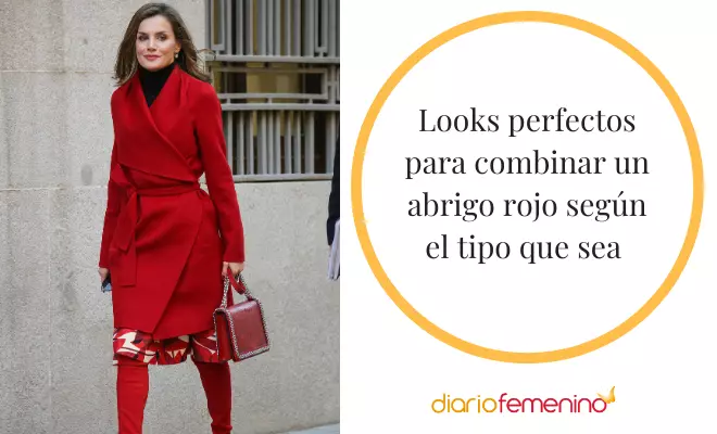 Idei de a combina o haină roșie după stilul tău (gabardină, pânză...)