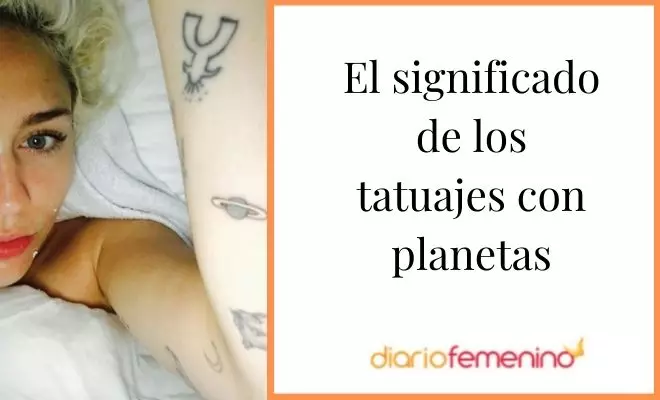 Tattoos met planete: hul astronomiese betekenis en interpretasie