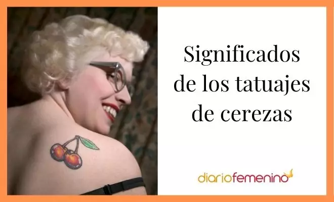 Ĉerizaj tatuoj: la plej alloga signifo