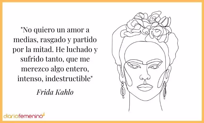 Cov lus hais txog kev mob siab rau tus nto moo Mexican Frida Kahlo
