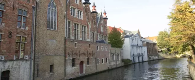 The canals are one of the charms of Bruges