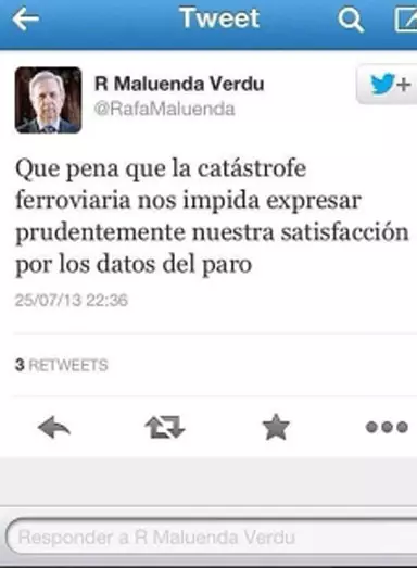Rafael Maluenda's tweet game da hadarin Santiago