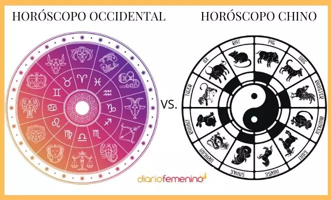 Mga kalainan ug kaamgiran tali sa Chinese horoscope ug sa Western horoscope