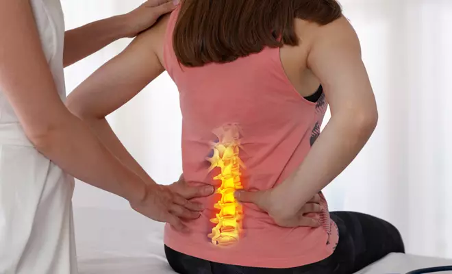 Síntomas de dor nas costas
