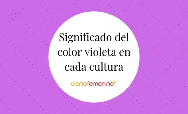 Violet color in each culture