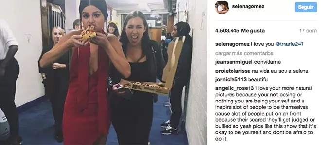 diventa la regina di instagram selena eating